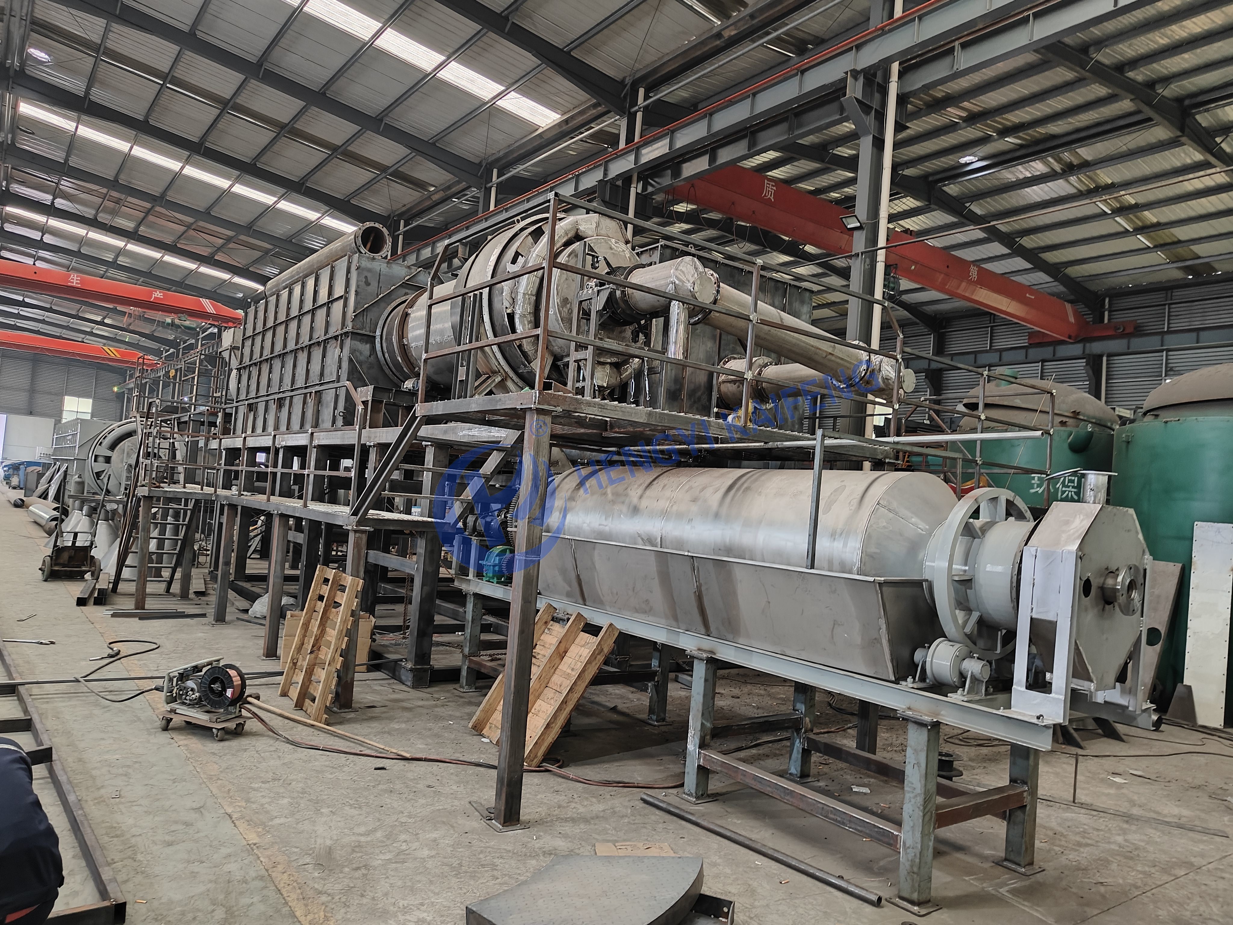 Roller Cooling Carbonization Furnace Self Ignition Smoke Extractor 0% ...
